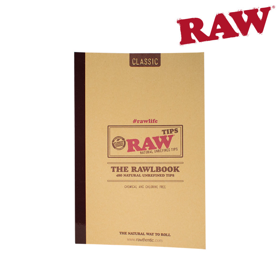 Shop The RAW RAWLBOOK with 480 Original Rolling Tips | MJ Supply Co