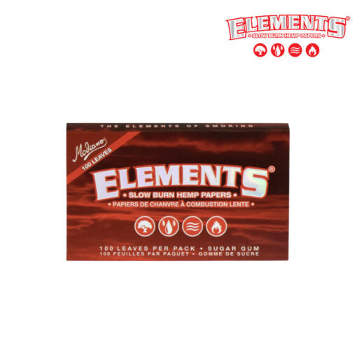 Elements Red Slow Burning Rolling Papers | Size: Single Wide Double Wi