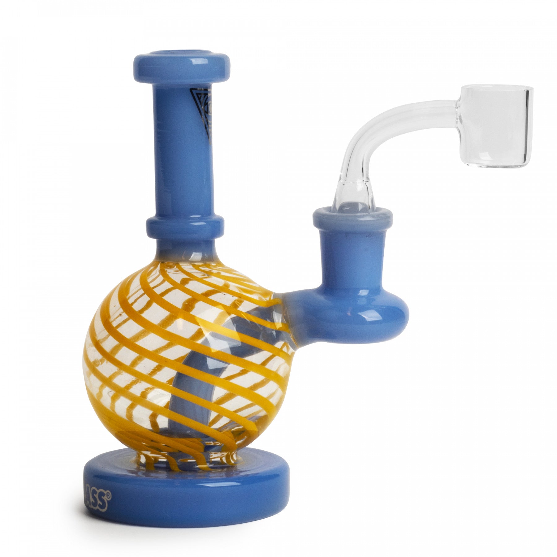 6" Orb Rig w/ 3 Hole Perc - Red Eye Glass - Periwinkle