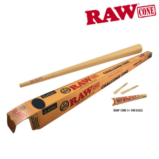 RAW Classic Challenge Size (24") Pre-Rolled Cone | 2 Feet Long – MJ ...
